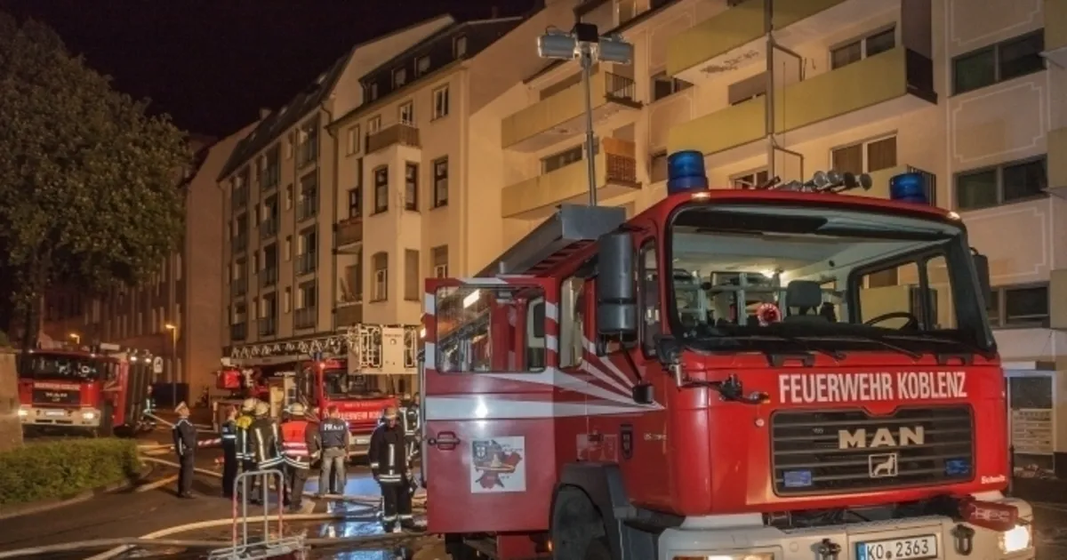 Koblenz: Feuerwehr rettete zehn Menschen bei Brand in südlicher Vorstadt - Startseite - Rhein ...