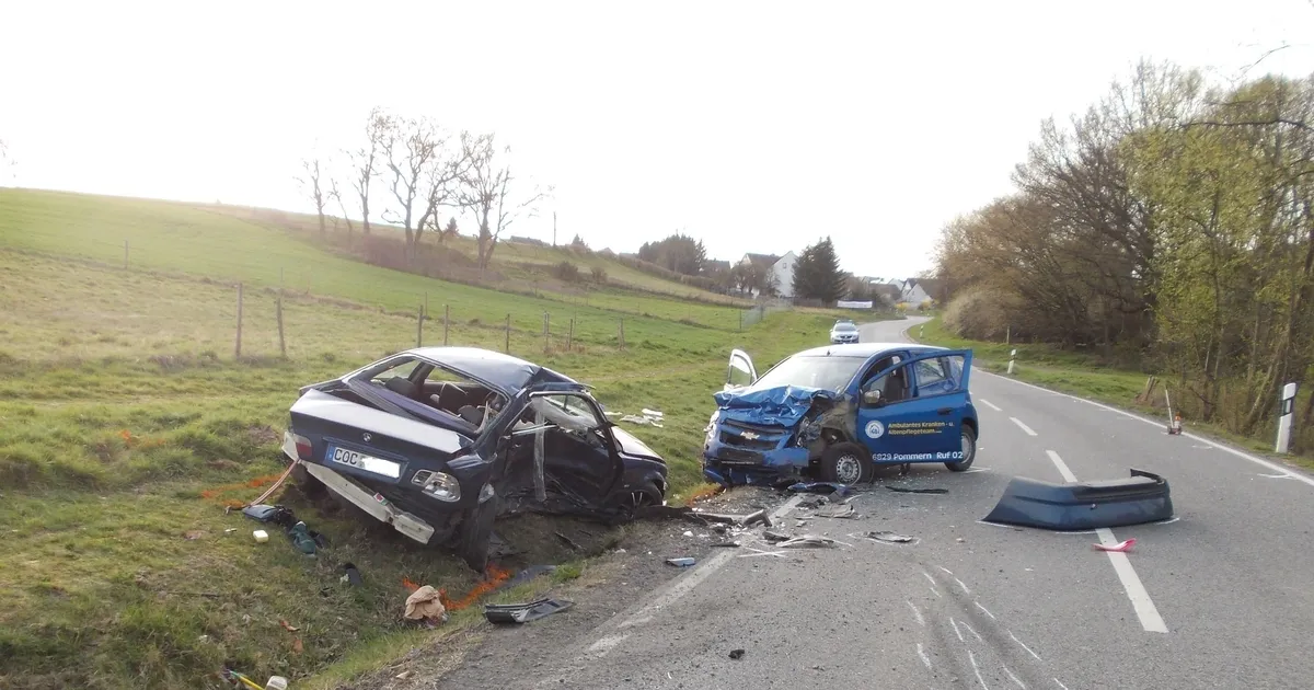 Autos kollidieren bei Kaisersesch: Zwei Schwerverletzte - Kreis Cochem-Zell - Rhein-Zeitung