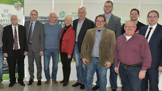 Fußball Thomas Geisen, Frank Gutmann, Tim Flesch, Nicole Thomas und ...