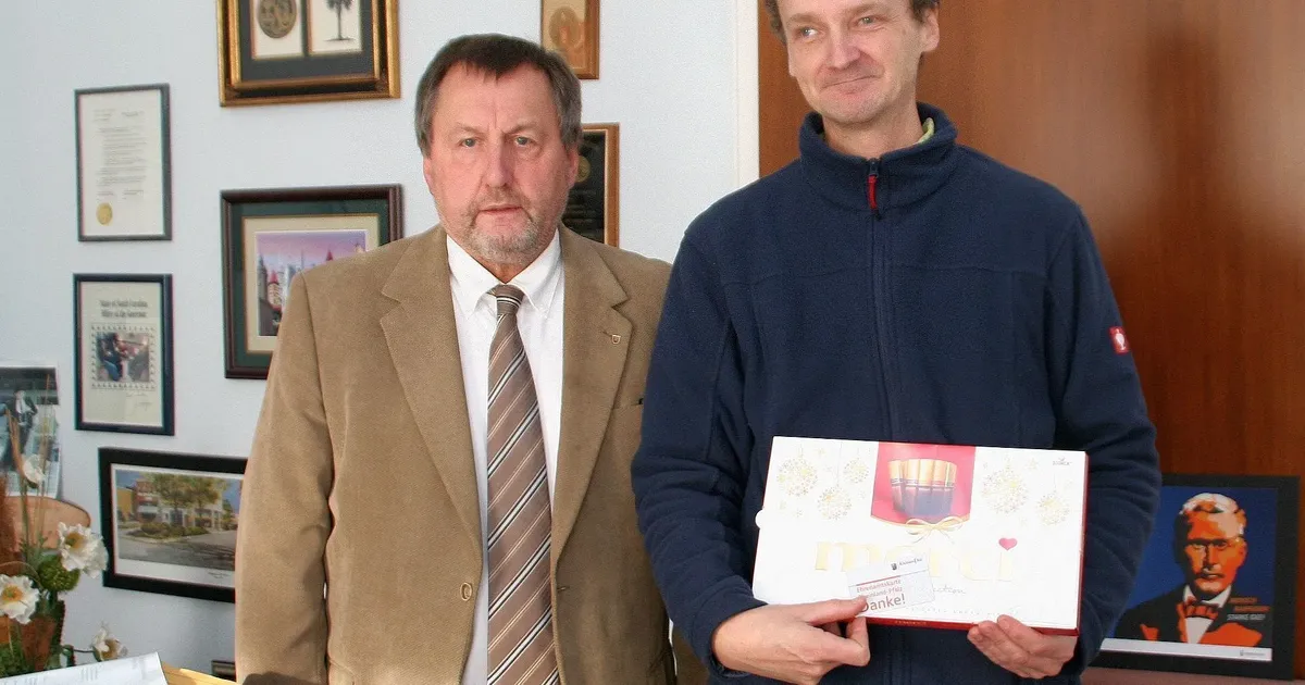 Auszeichnung Edwin Hess wird für seinEngagement für die Umwelt belohnt ...