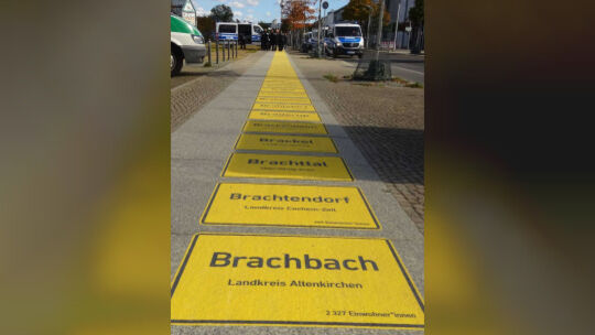 Freundschaft Brachbach steht im Zentrum der Bundeshauptstadt sozusagen ...