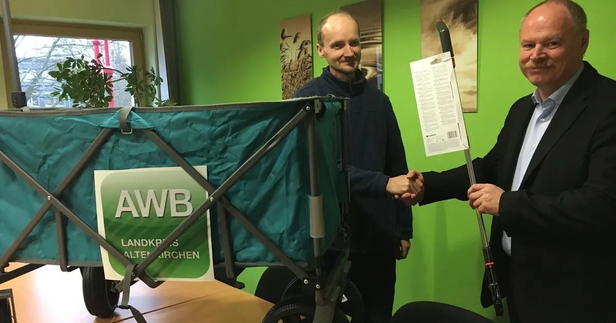 Im Kreis startet Aktion saubere Landschaft - AWB stattet Edwin Hess mit ...