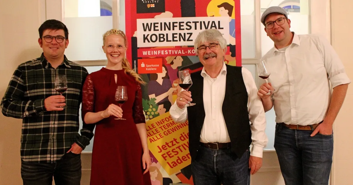 Anbaugebiet in der nördlichen Eifel steht im Koblenzer Schloss im ...