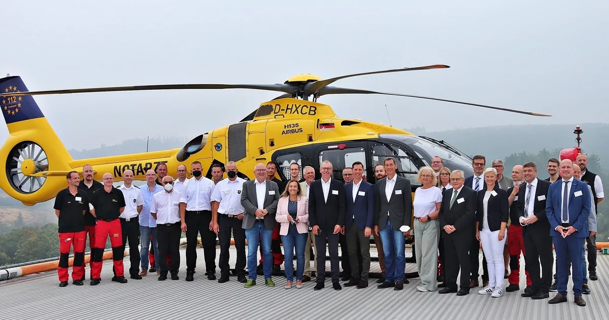 Feier von ADAC-Luftrettung und "Christoph 25": „Christoph 25“ hat ...