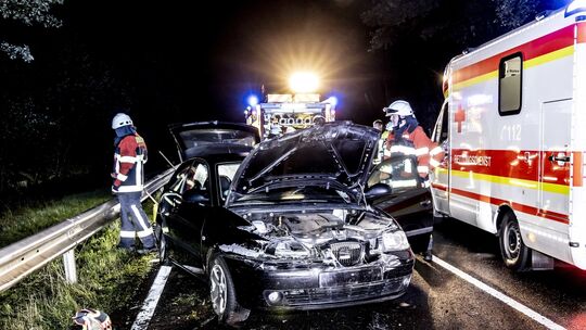 Kollision auf der L176 bei Reichenbach: Unfall mit neun Beteiligten geht recht glimpflich aus ...