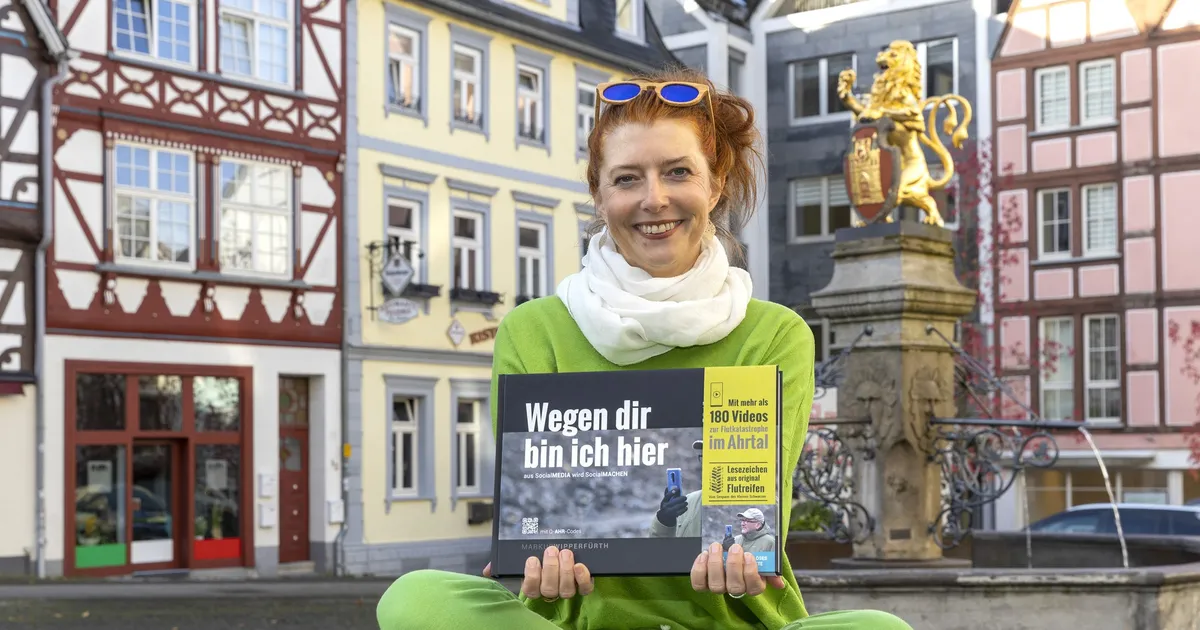 Journalistin Sandra Fischer hat nach der Flutkatastrophe ein Buch aus ...