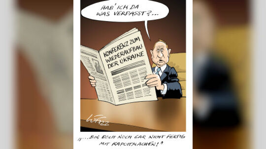 Der Karikaturist Luff alias Rolf Henn hat seinen neuen Jahresband ...