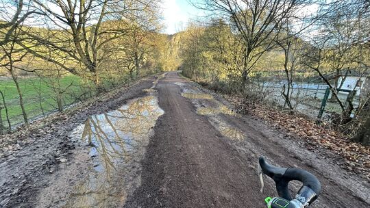 Für den Nahe-Radweg soll ein neuer Belag verwendet werden - Balastan ...