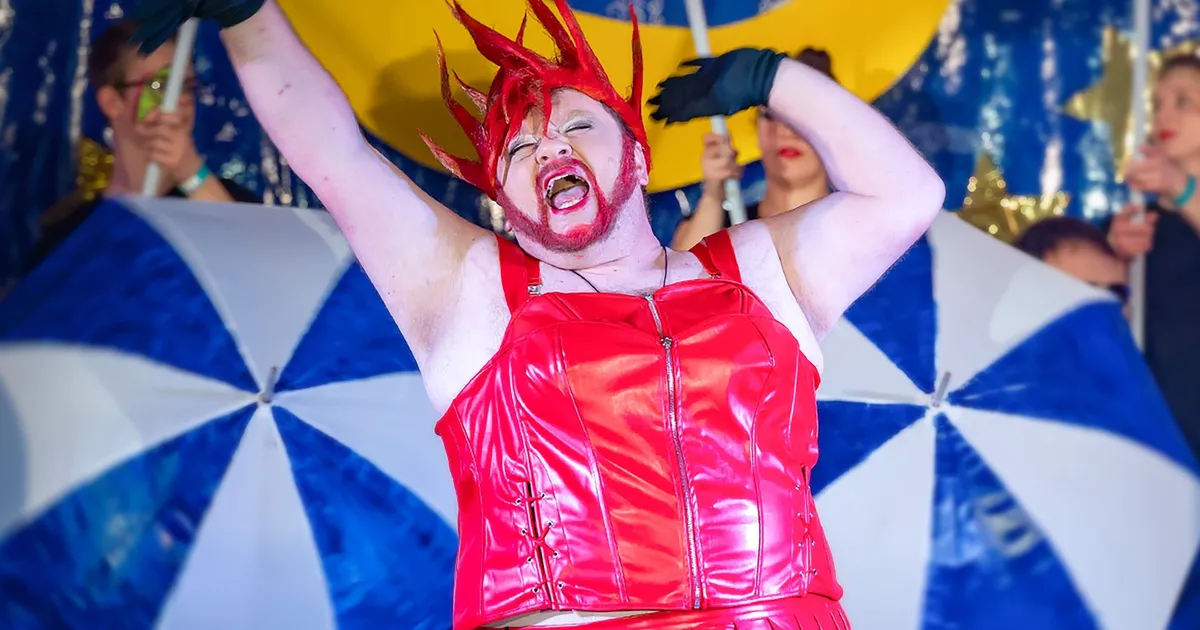 Dominic Pritz nimmt mit seiner Kunstfigur "Käthe Kotelett" seit 2014 ...