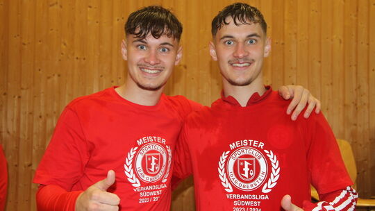 Meisterjubel: Für Dominic und David erfüllt sich ein Kindheitstraum ...