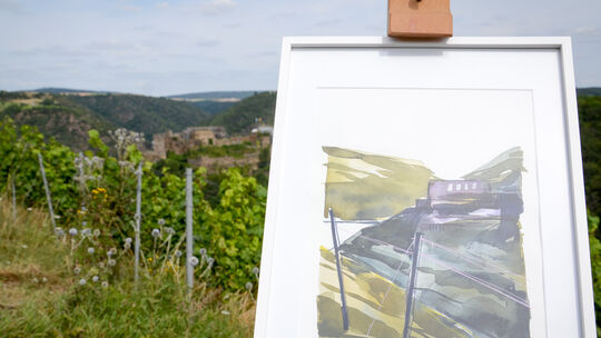 Lieblicher Riesling des Weinguts Philipps-Mühle trifft Urban Sketchers ...