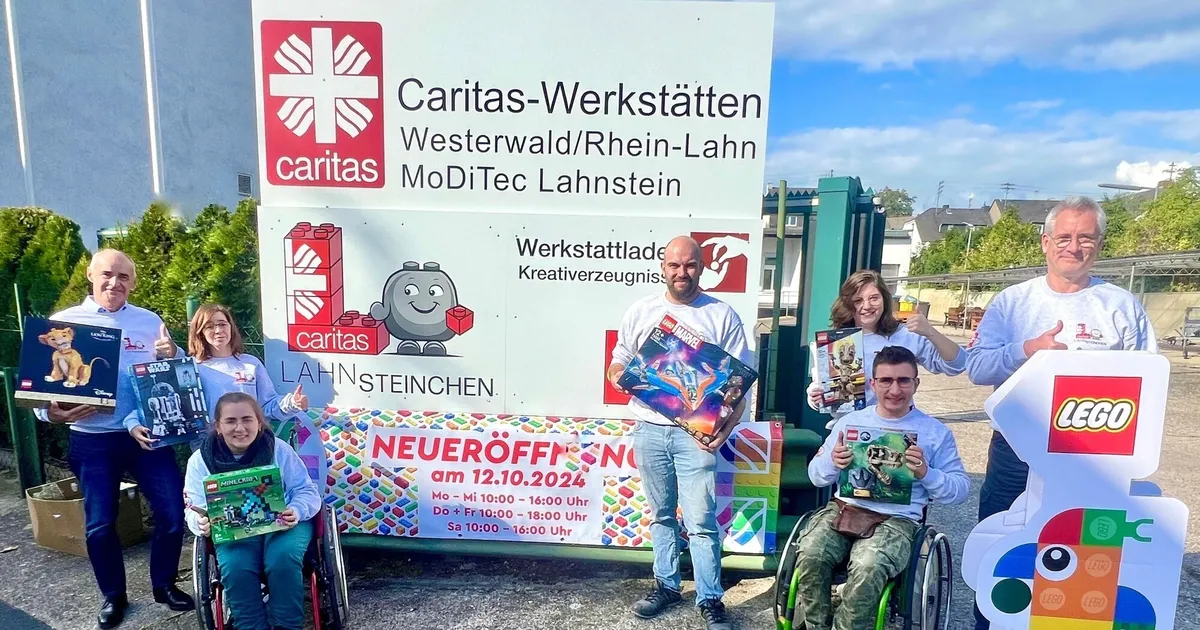 Caritas-Werkstätten eröffnen den Laden "LahnSteinchen mit Lego und mehr ...