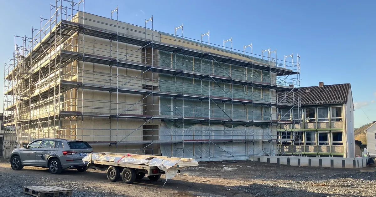 Richtfest am Wissener Rathausneubau gefeiert: Richtfest am Rathaus ...