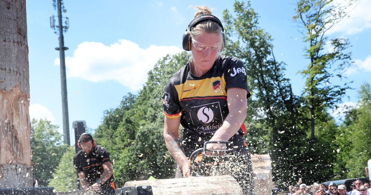 Heimspiel für Alrun Uebing: Timbersports begeistern bei Westerwälder ...